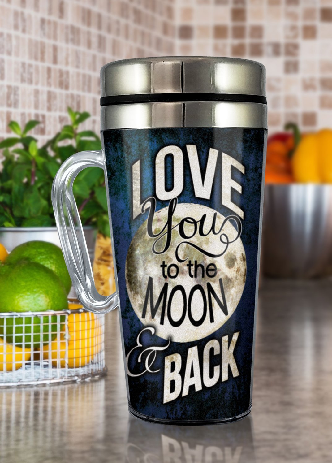 Spoontiques - Insulated Travel Mug - Tweety Bird Coffee Cup - Coffee Lovers Gift - Funny Coffee Mug - 14 oz โ Pink