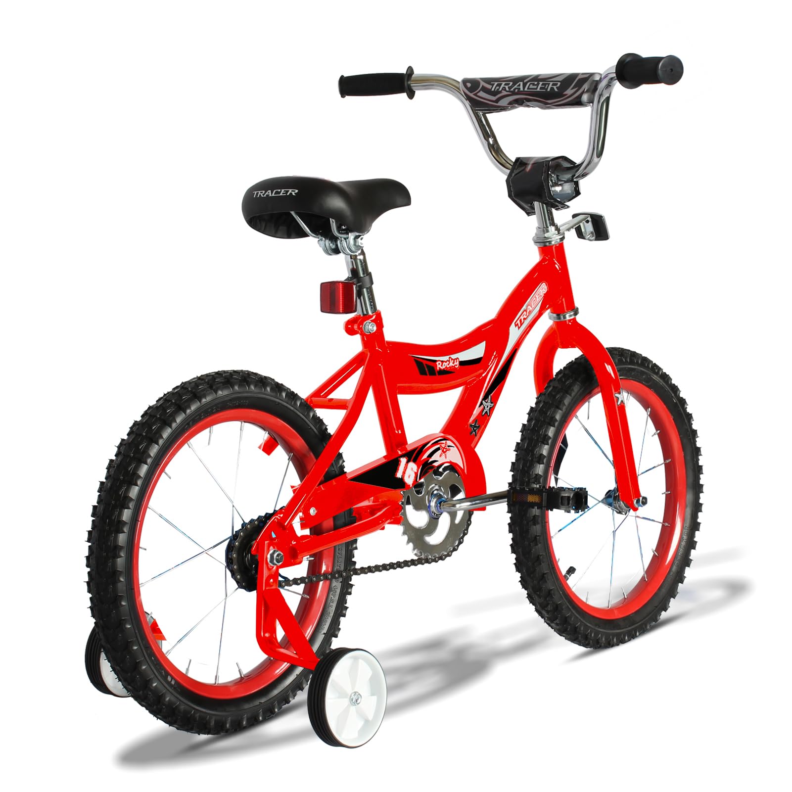 Tracer Logan 20 in Hi-Ten Steel Framed Freestyle BMX Style Beginnerrs Bike, Red
