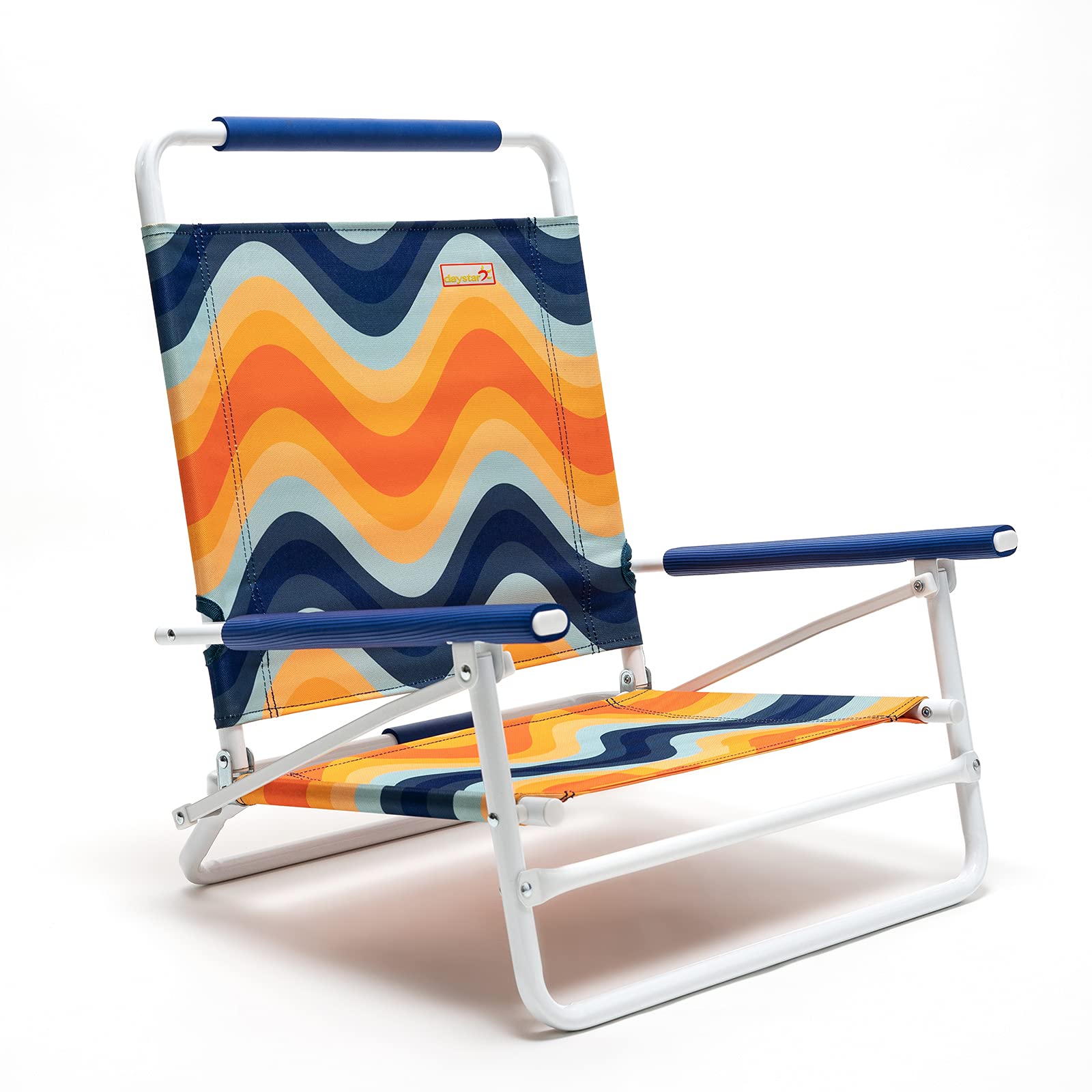 SunnyFeel Low Folding Beach Chair Lightweight, Portable Sand Chair for Adults Heavy Duty 225 LBS, Foldable Camping Chair for Camp/Lawn/Outdoor/Travel/Picnic/Concert