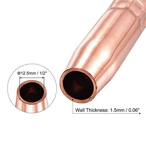 uxcell Gas Nozzle 1/2" for 200 Amp Melt Inert-Gas (MIG) Welder Welding Torch, 1.5mm Wall Thickness