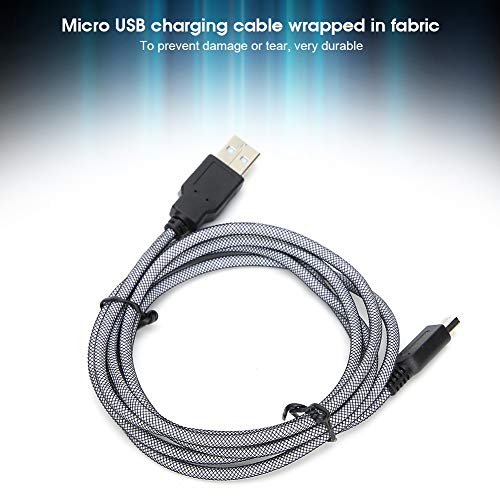 USB Charging Cable, 1.5M PVC Host Micro USB Charging Cable, Durable, Protable Charging Cable for New 3DSXL NDSi 2DS, 2 packs