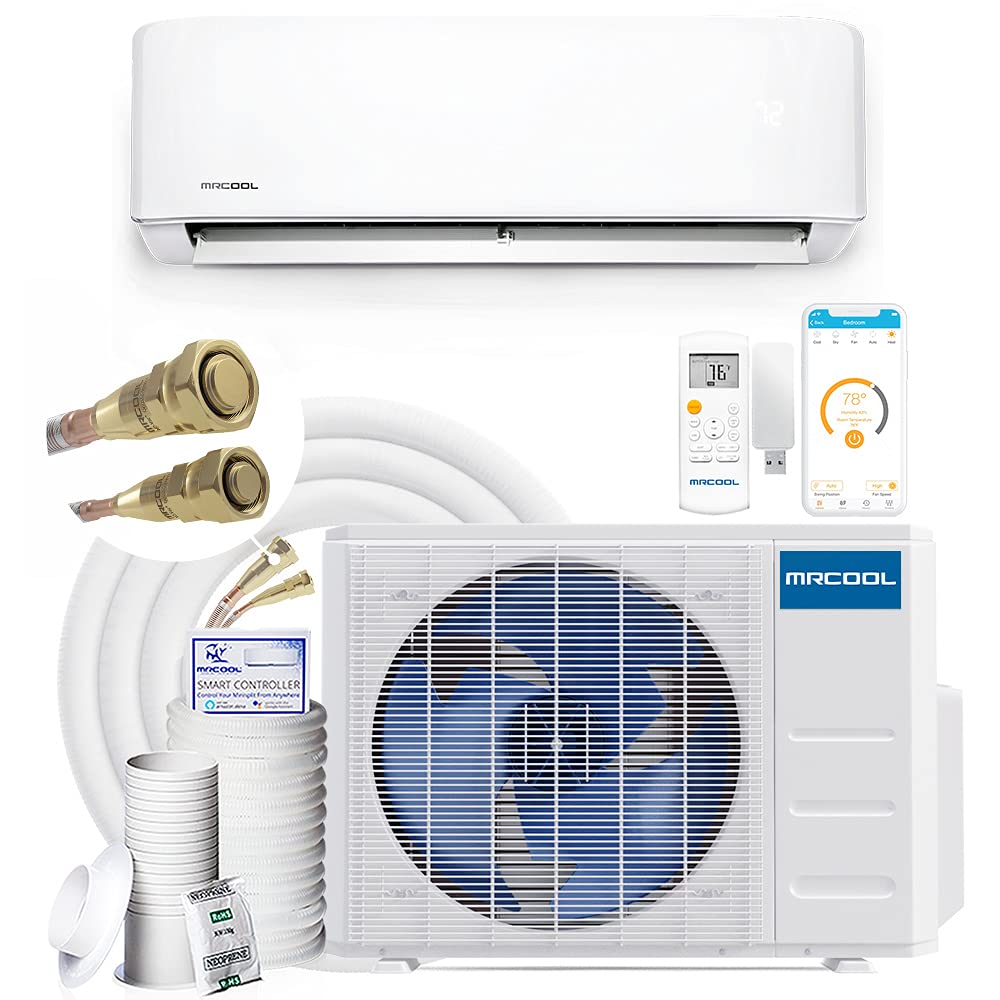 MRCOOL - DIY-12-HP-115B25 DIY 12k BTU 22 SEER Ductless Heat Pump Split System 3rd Generation - Energy Star 120v (DIY-12-HP-115B)