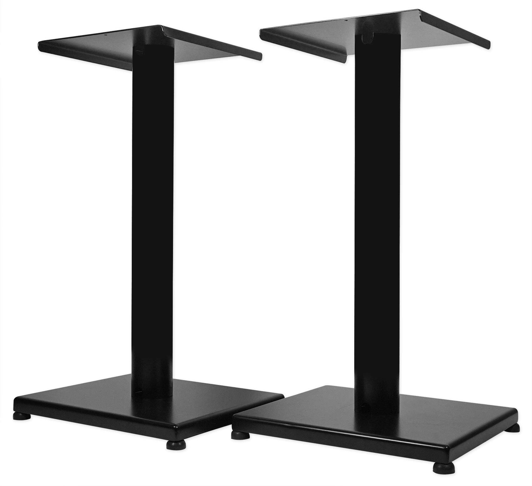 Rockville Pair RS29B 29" Steel Bookshelf Speaker and Studio Monitor Stands-Black V2