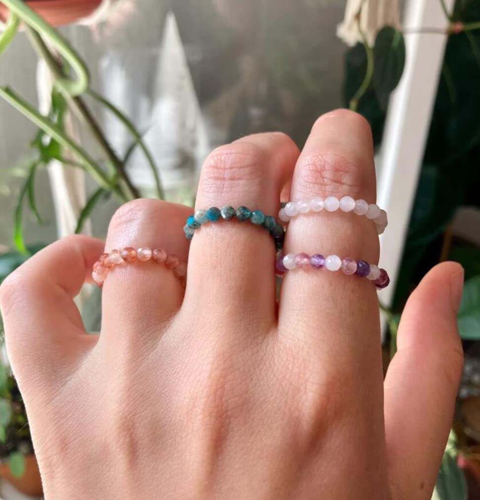 Tsnamer Elastic Anti-Anxiety Ring (Amethyst)