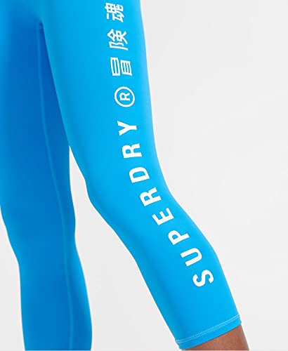 Superdry Womens Training Essential Capri Leggings Vibrant Blue Size 12
