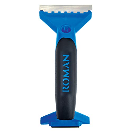 ROMAN’s Wallpaper and Paste Removal Kit - Concentrate (32 oz), Perforating Scoring Tool, and Angled Scraper for Home Improvement - Yields 5 Gallons of Remover (1500 sq. ft Coverage)