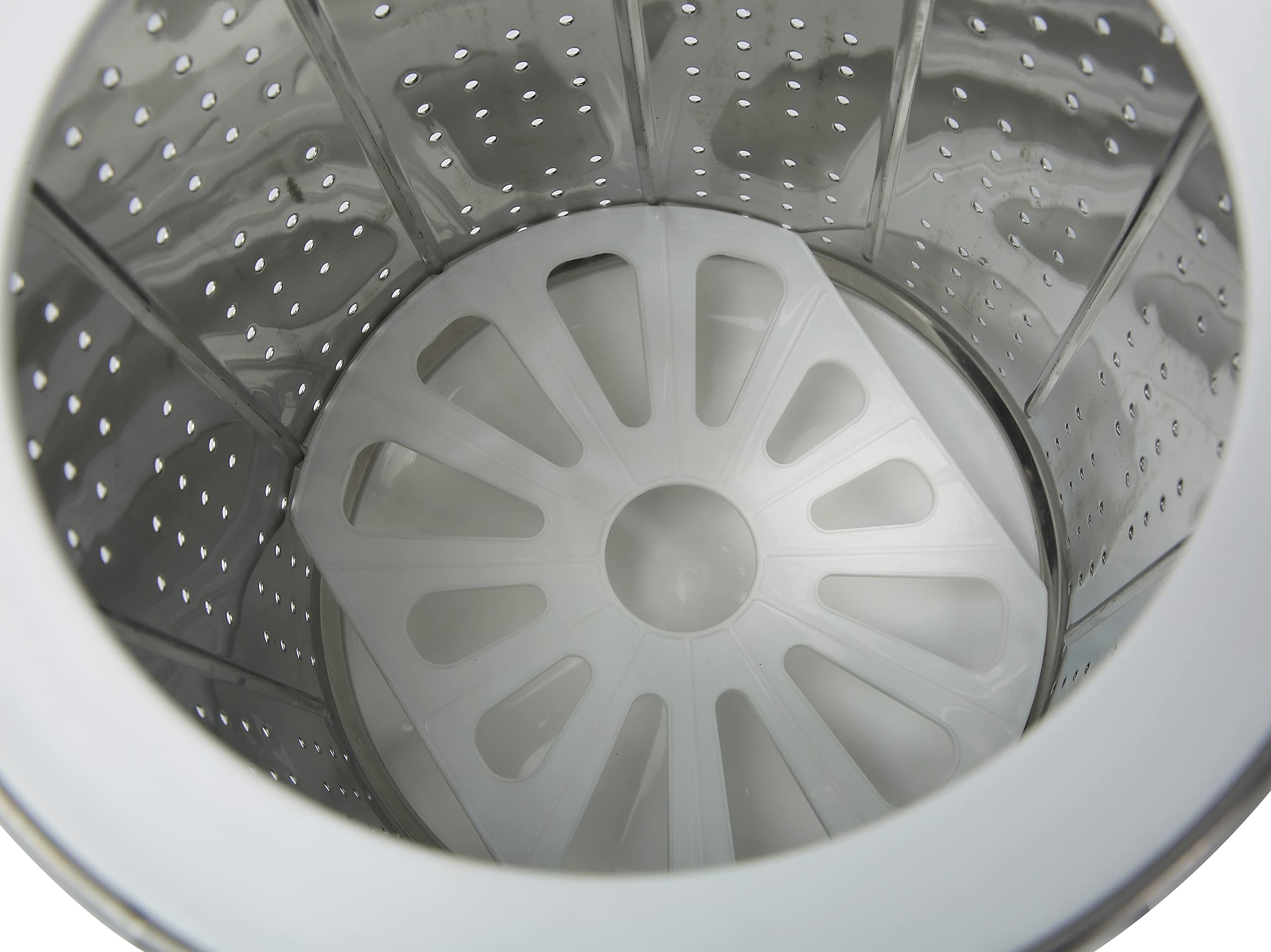 The Laundry Alternative Drop Compact Washer - Countertop Washing Machine & Spinner, Space Saver, Stainless Steel Drum, Apartment-Friendly, Convenient Drain Hose, Easy Cleaning, 4.4 lb. Capacity