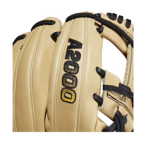 WILSON 2023 A2000® 1786 11.5” Infield Baseball Glove - Right Hand Throw, Blonde/Black