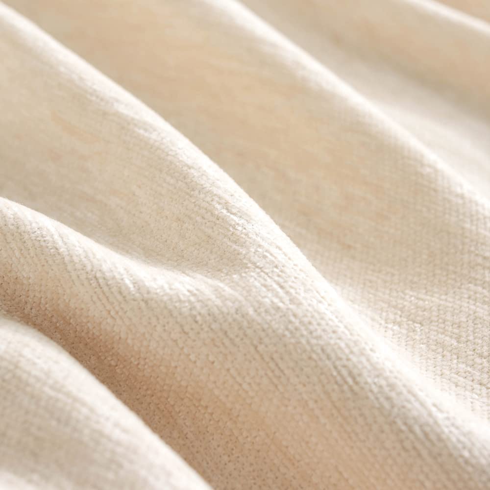 ROOMLIFE Solid Color Beige Chenille Couch Cover Soft Cozy Sofa Covers Sofa Slipcovers for Dogs Cat Pets Multifounction Furniture Protector Blanket Sofa Slipcovers,71"X118"