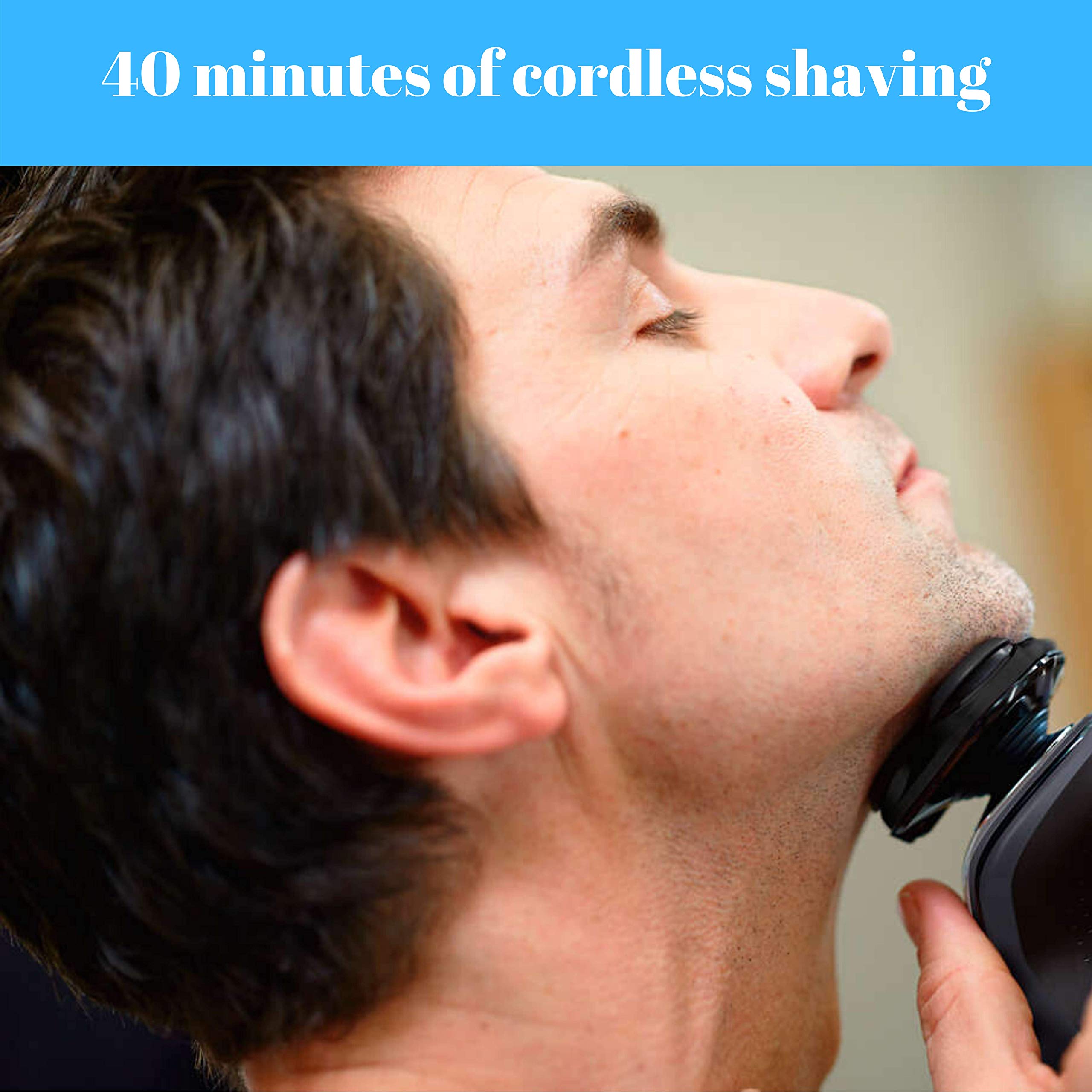 Philips Norelco Wet & Dry Shaver Bonus Set with Travel Pouch and Additional Shaving Head Included