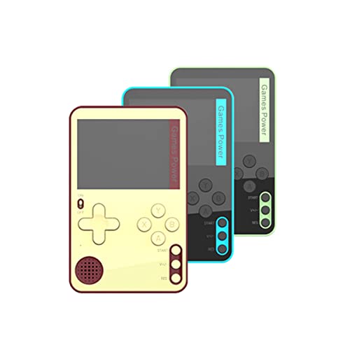 USonline911 Handheld Game Consoles Built-in 500 Classic Games, Wired Retro Mini Game Player can Enjoy Parent-Child Time (Green)