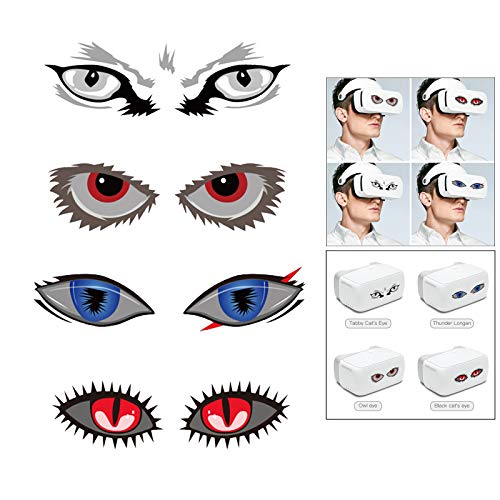 Ronyme 4 Pieces VR Eye Sticker Compatible with Vinyl Sticker for Quest 2 Headphones