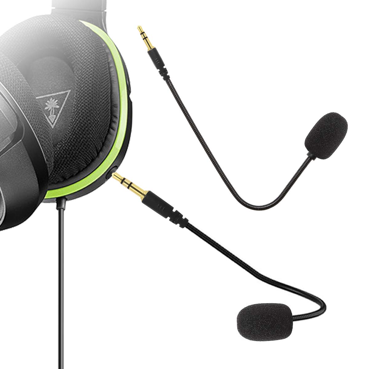 Ninge Replacement Microphone 3.5mm Game Mic Boom - Compatible with PDP Afterglow AG 6 Wired Xbox One PS4 Gaming Headset,Turtle Beach Ear Force XO ONE Stealth 420X Recon 320 Z60