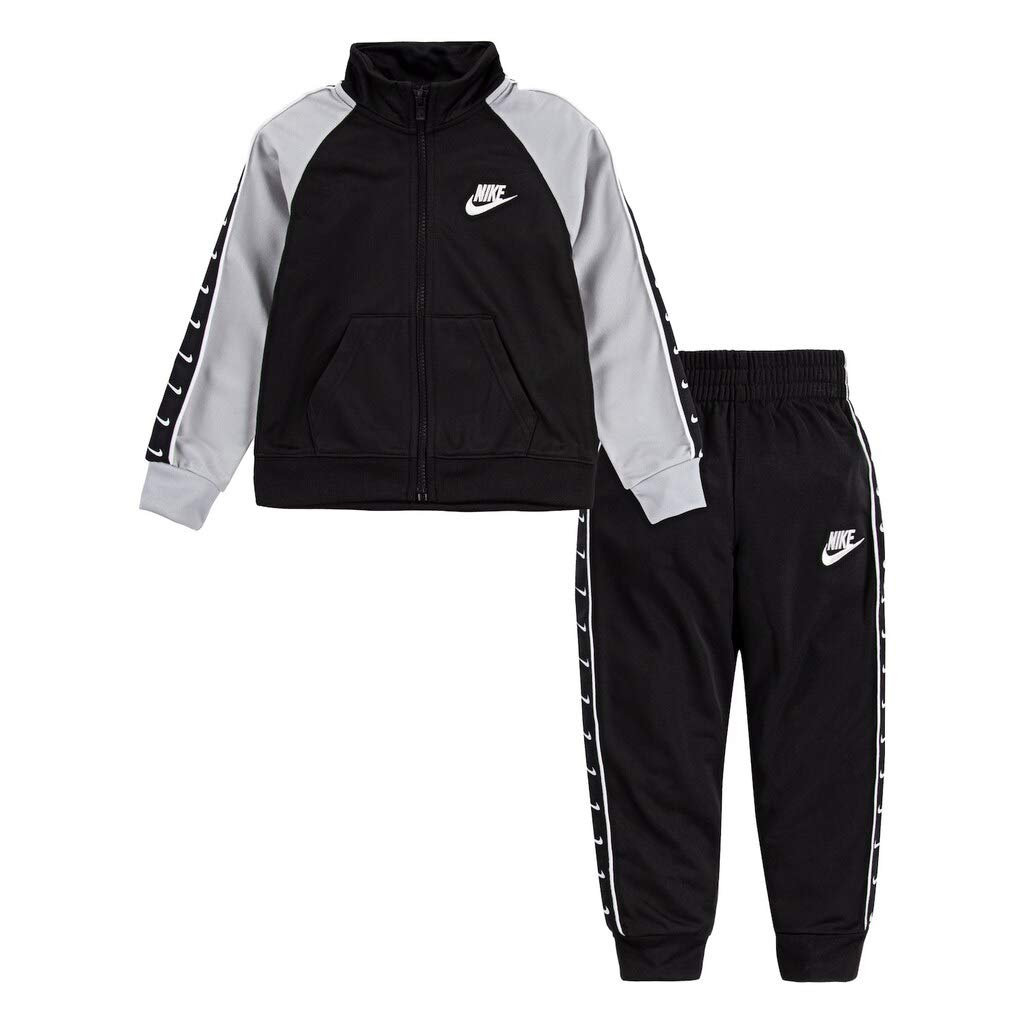 Nike Baby Boys' Toddler Tricot Track Suit 2-Piece Outfit Set, University Red, 4T
