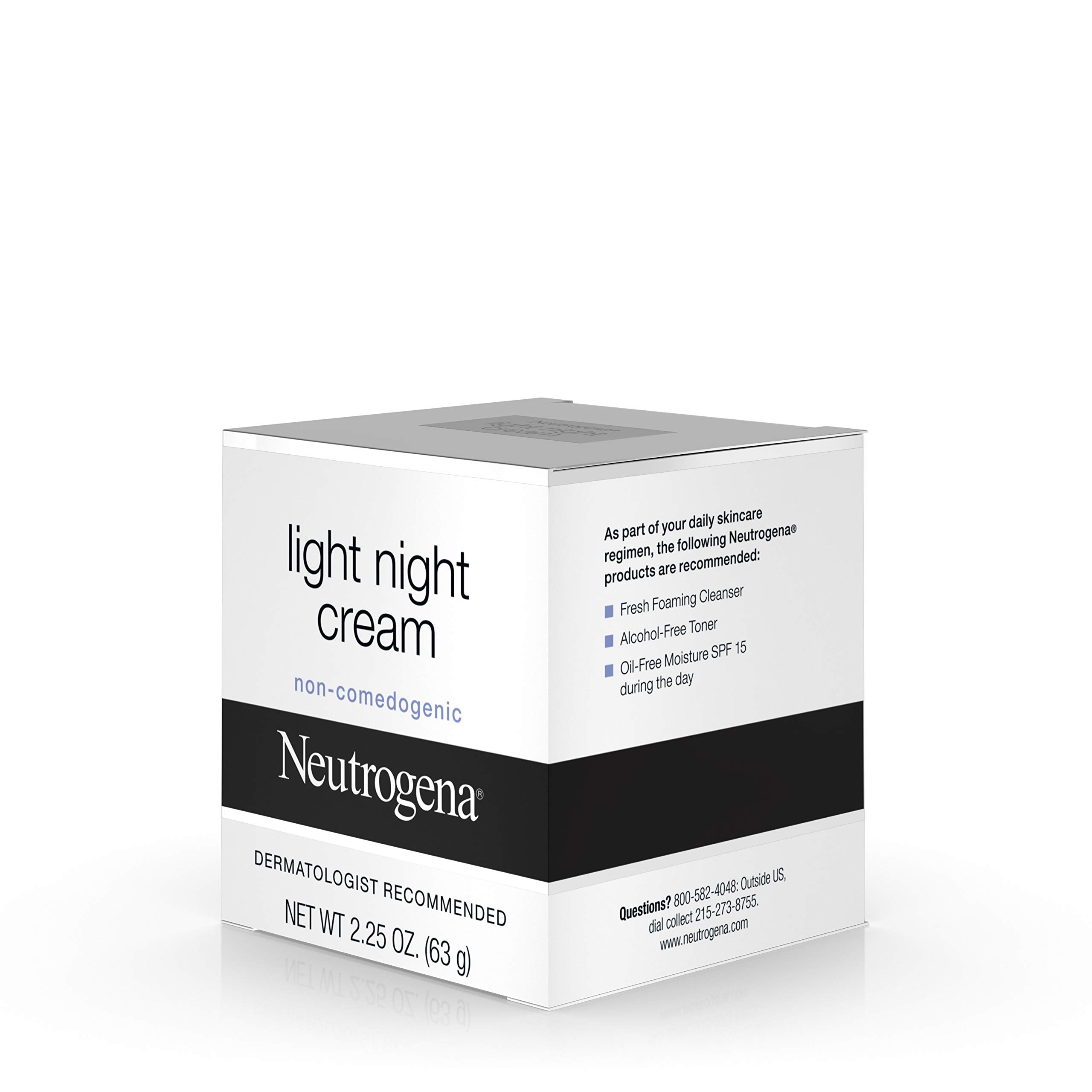 Neutrogena Light Facial Night Cream, 2.25 Oz.