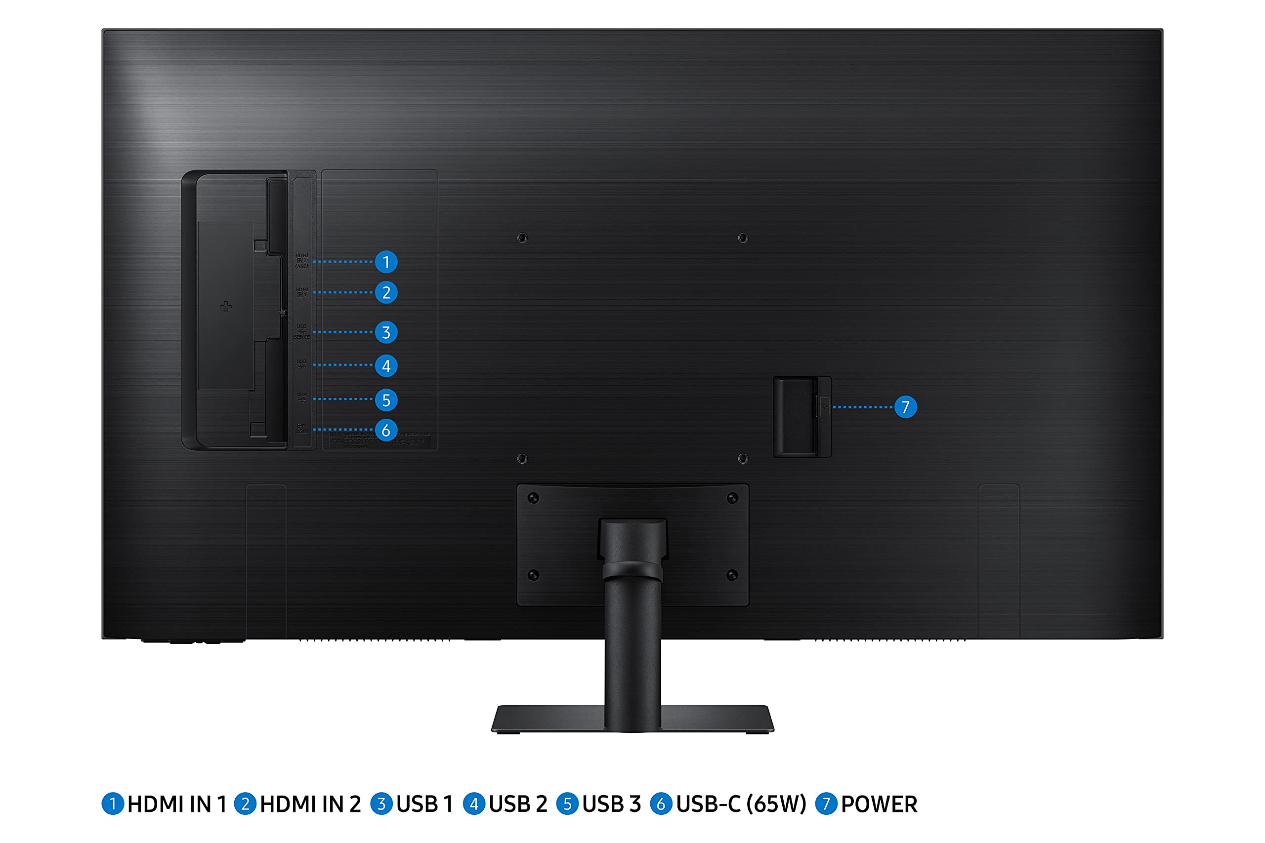 Samsung M70 Smart 43 Inch 4K Computer Monitor, Smart TV Apps, Microsoft 365, 4K Monitor (LS43AM702UNXZA)