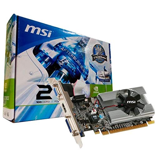 MSI Geforce 210 1024 MB DDR3 PCI-Express 2.0 Graphics Card MD1G/D3 (Renewed)
