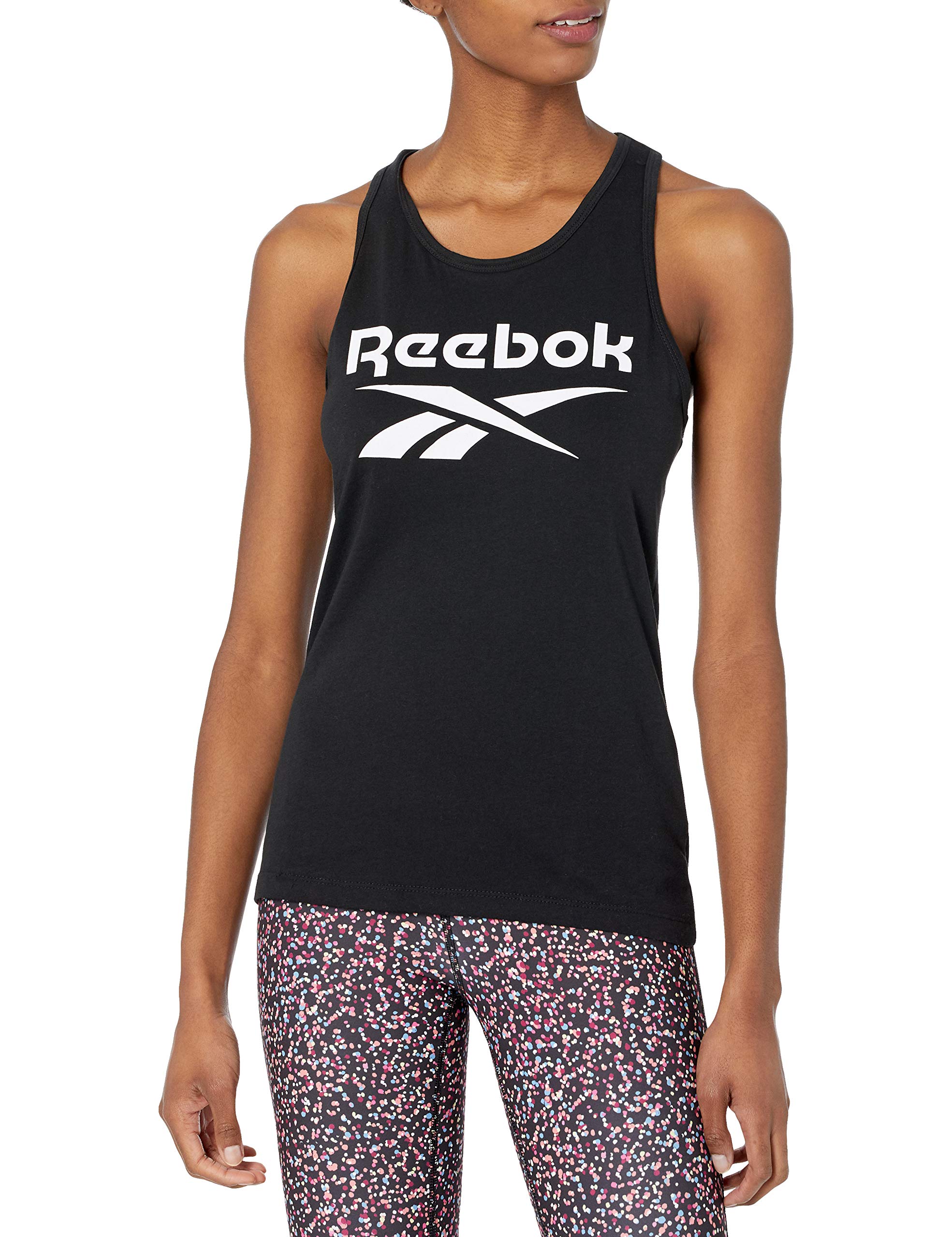 Reebok Training Essentials Graphic Tank Top, Black, M