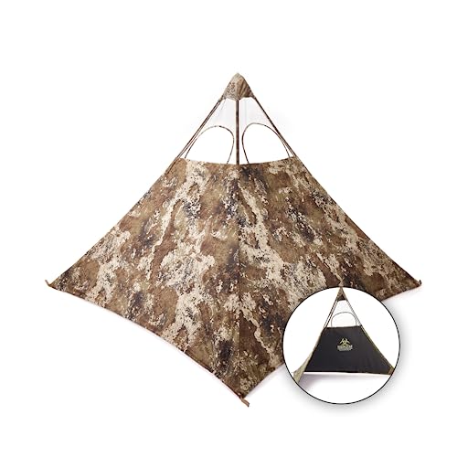 Nukem Grab & Go Hunting Ground Blind - TrueTimber Strata - Lightweight Stake-Free Pop Up Turkey & Deer Blind (Regular)