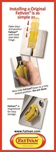 The Original Fat Ivan Fold Up Door Chock with Magnet (Black)