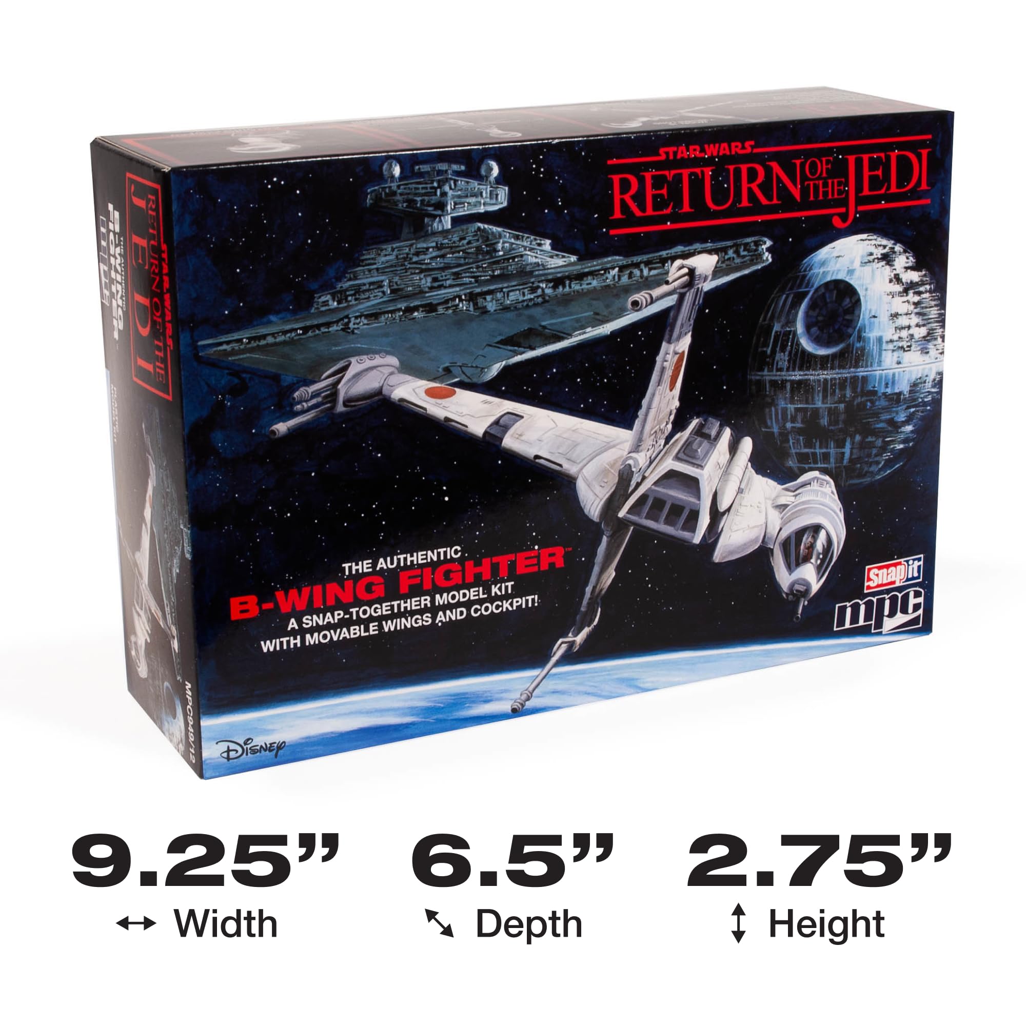 MPC Star Wars: Return of The Jedi B-Wing Fighter (Snap) 1:144 Scale Model Kit