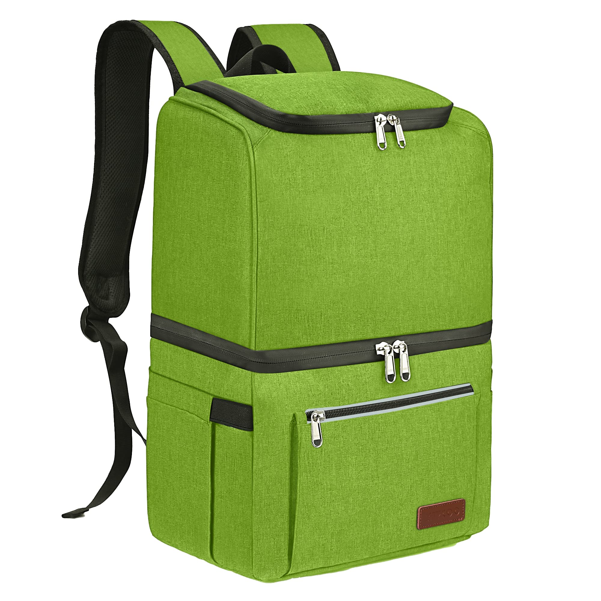 MIYCOO Insulated Cooler Backpack 20L Soft Cooler Bag Lightweight Lunch Backpack for Picnics Camping Fishing Outdoor Green