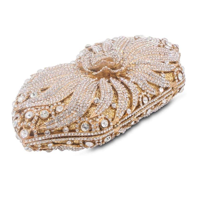 ZHUHW Hollow Out Diamond Crystal Women Evening Clutch Bag Handbags Purse Shoulder Package