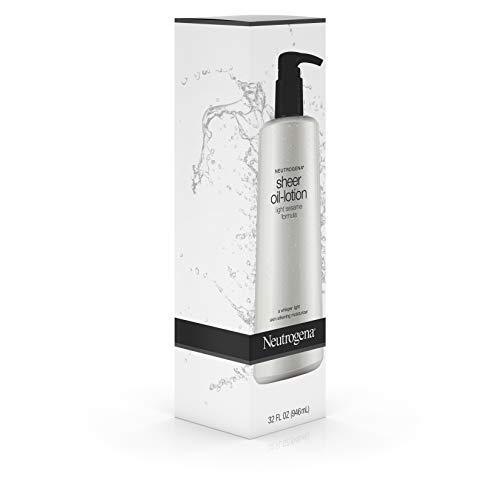 Neutrogena Moisturizing Sheer Body Oil-Lotion, Lightweight & Fast-Absorbing Sesame Oil Formula, 32 fl. oz