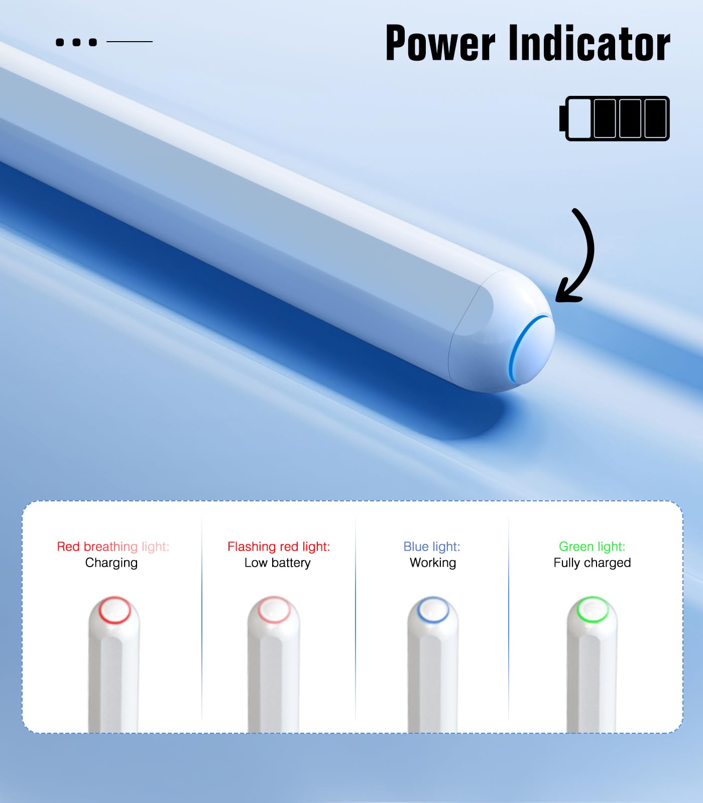 MoKo iPad Pencil 2nd Generation with Magnetic Wireless Charging,Apple Pencil 2nd Generation,Stylus Pen for iPad Pro 12.9 in 6/5/4th,iPad Pro 11 in 4/3,iPad Air 5/4,iPad Mini 6th,Tilt & Palm Rejection