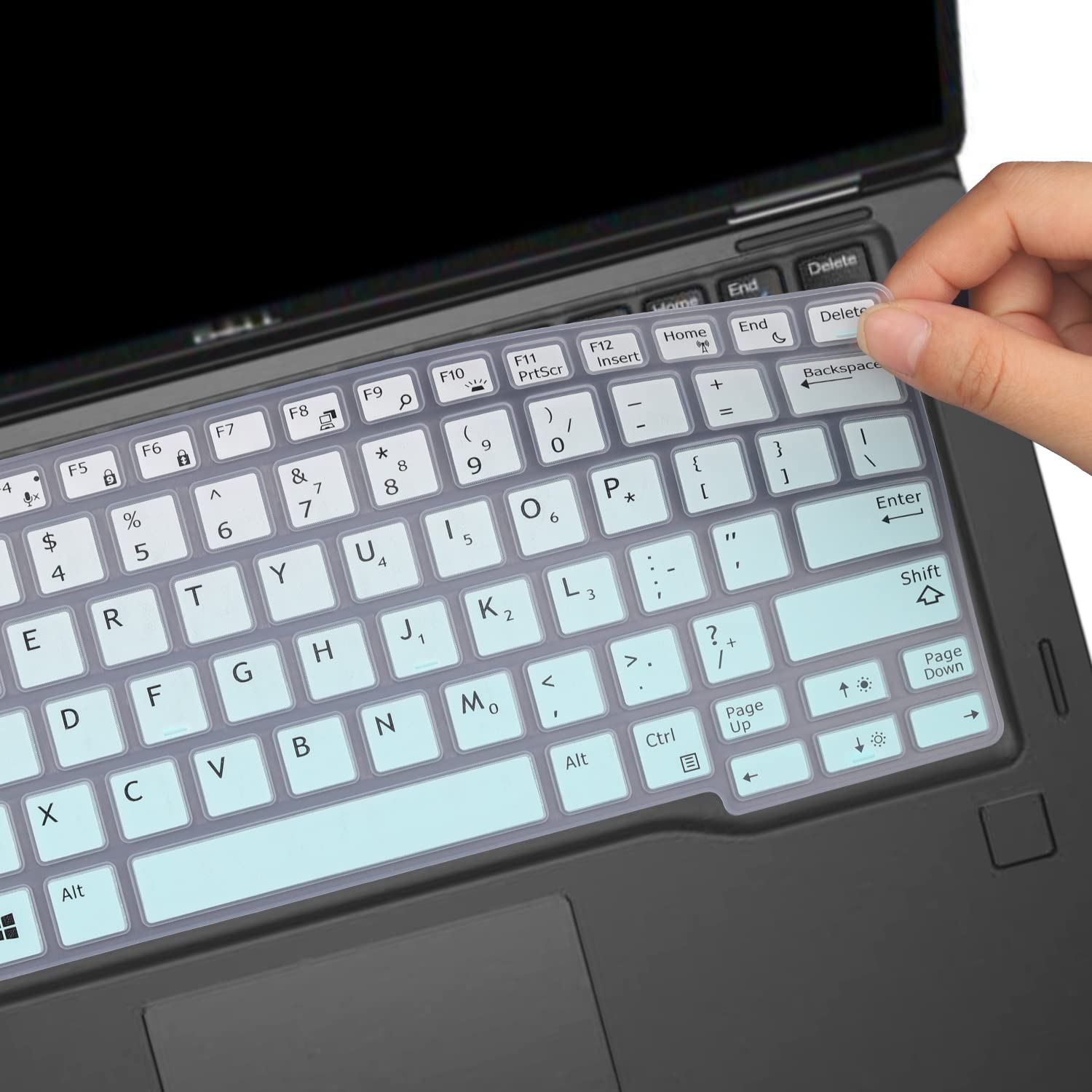 MUBUY Keyboard Cover Skin for Dell Latitude E7250 E5250 E7270 E7370 E5270 E7389 E5270 /Dell Latitude 5290 7280 7285 7290 7380 7390 5288 5289 US Keyboard Cover -CL
