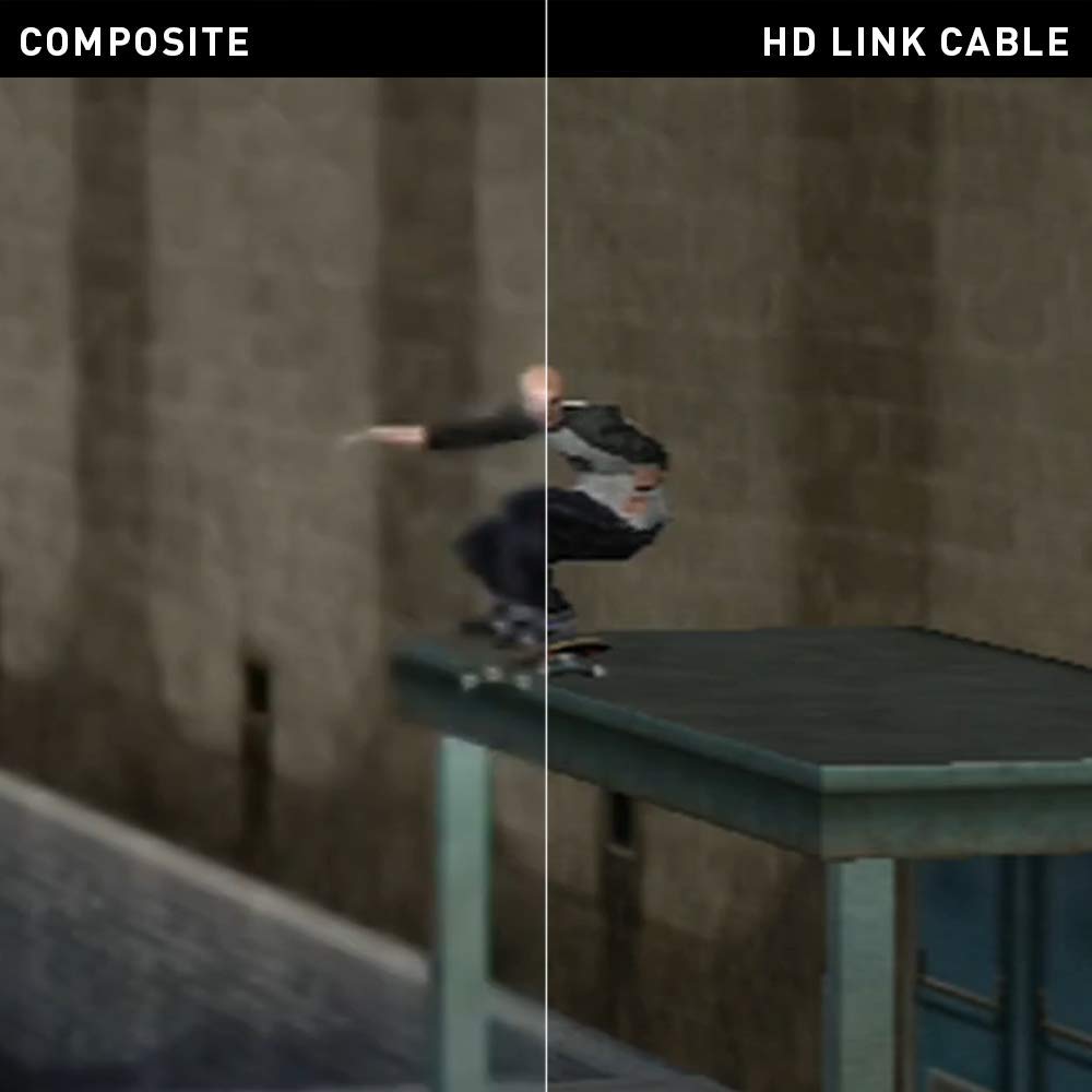 Pound HD Link Cable for Sega Dreamcast - HDMI Cable Converts Native VGA Signal for HD Video Quality and Accurate Colors On 4K TV with Dreamcast