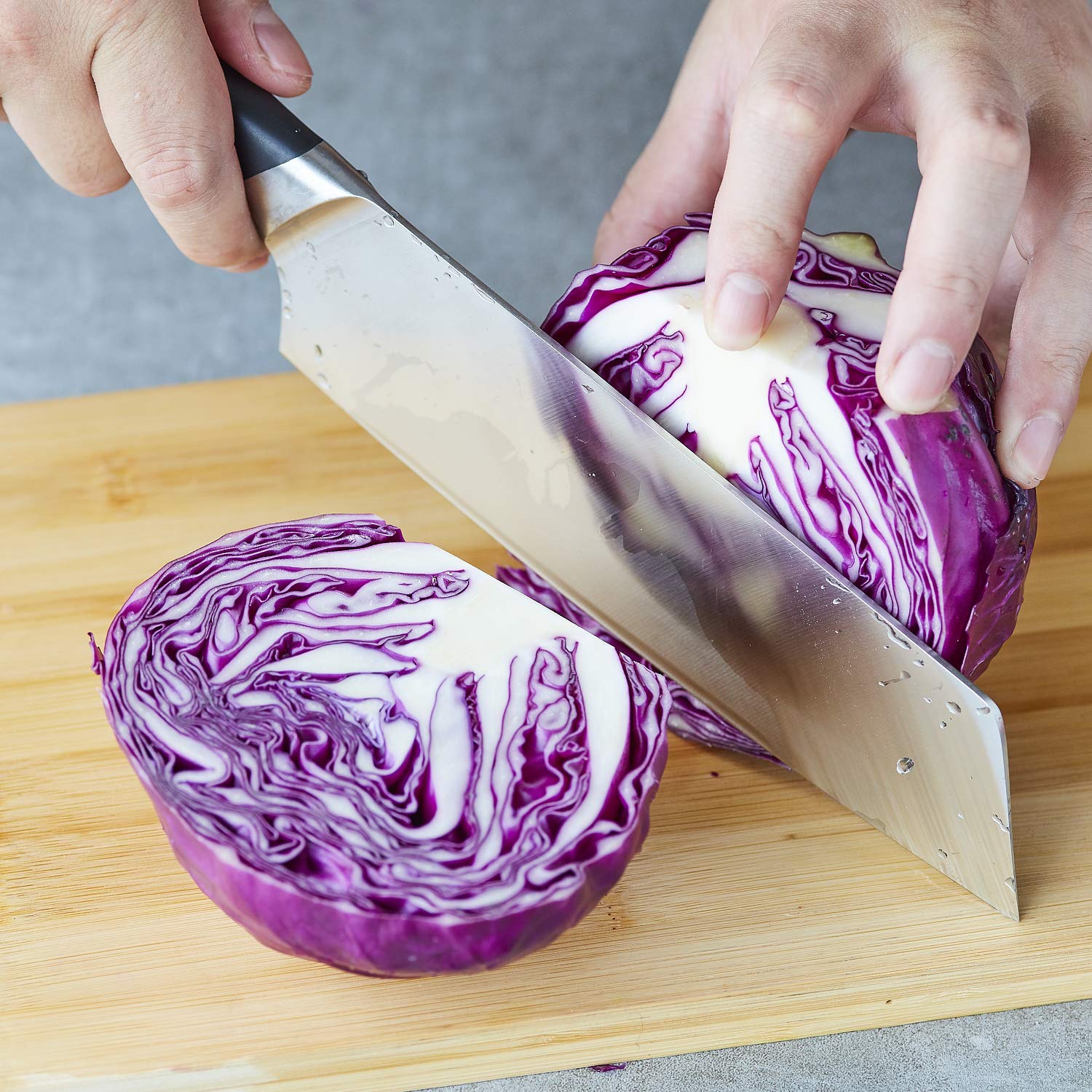 WELLSTAR Kiritsuke knife, Nakiri Vegetable Cleaver Kitchen Knife β Razor Sharp Forged German Stainless Steel Blade, Ergonomic Full Tang Handle, Multipurpose Use for Home Restaurant β Gift Box