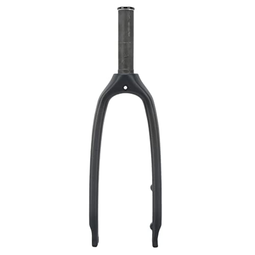 Uxsiya Road Bike Front Fork, 20 Inch 4.37in Top Tube Stable Professional Lightweight Mountain Bike Fork 3K Matte for Folding Bike