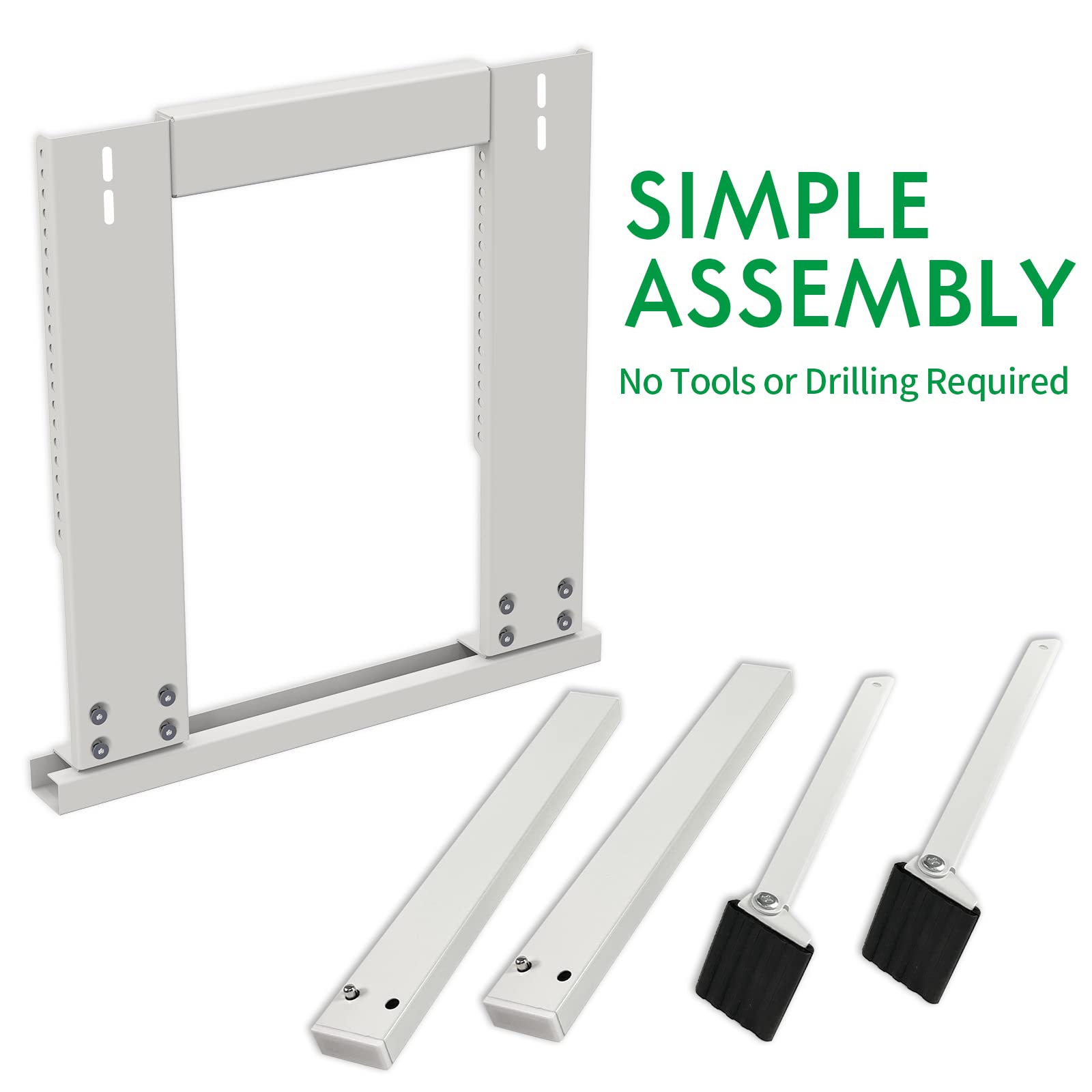 Window Air Conditioner Support Bracket, Window AC Support Bracket No Drilling Required β Easy to Install Universal Window AC Mount,(up to 200 lbs)