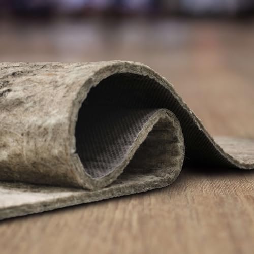 Mohawk Home 8' x 10' Non Slip Rug Pad Gripper 1/2 Thick Dual Surface Felt + Rubber Gripper - Safe for All Floors