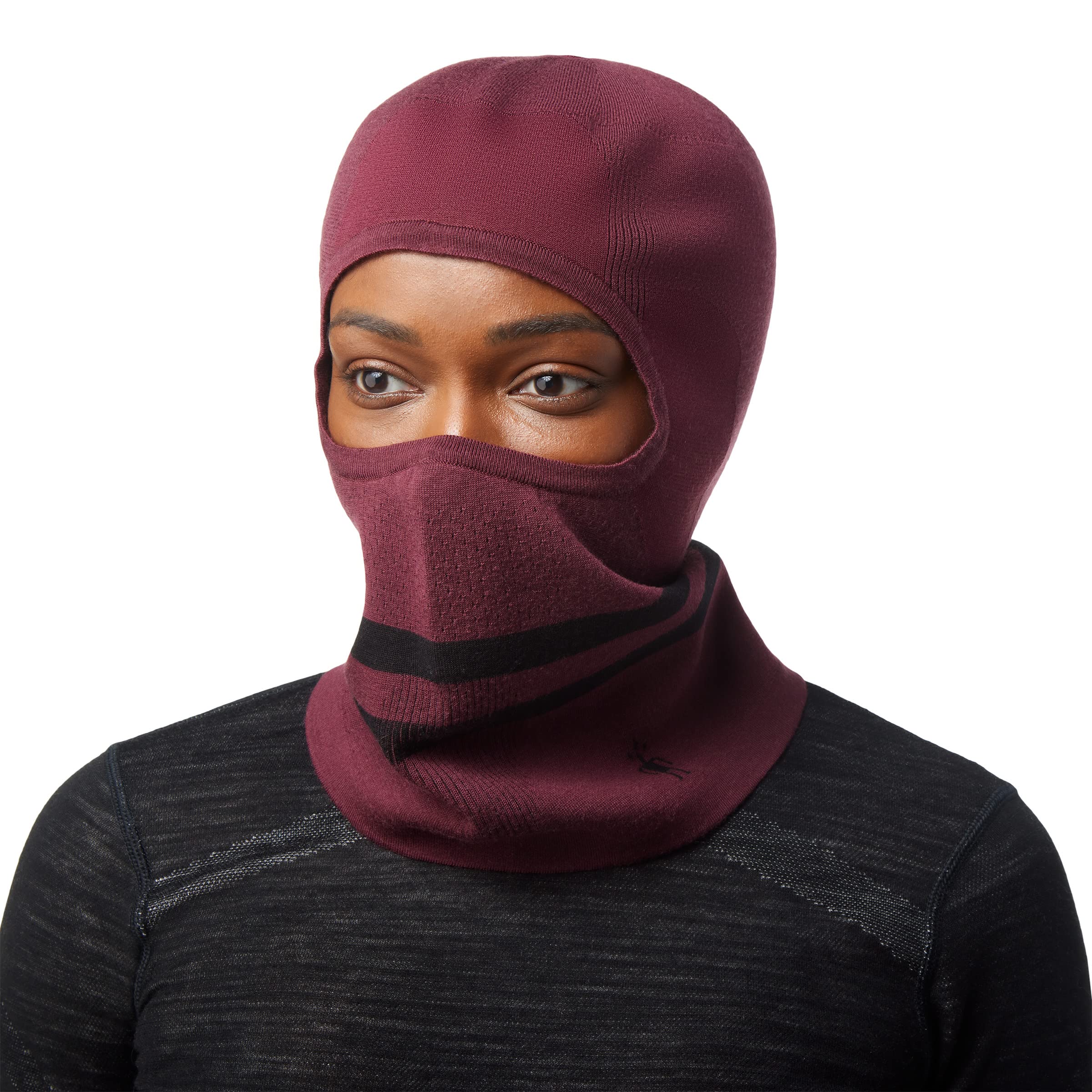 Smartwool Intraknit Merino Tech Merino Wool Balaclava For Men and Women, Black, One Size