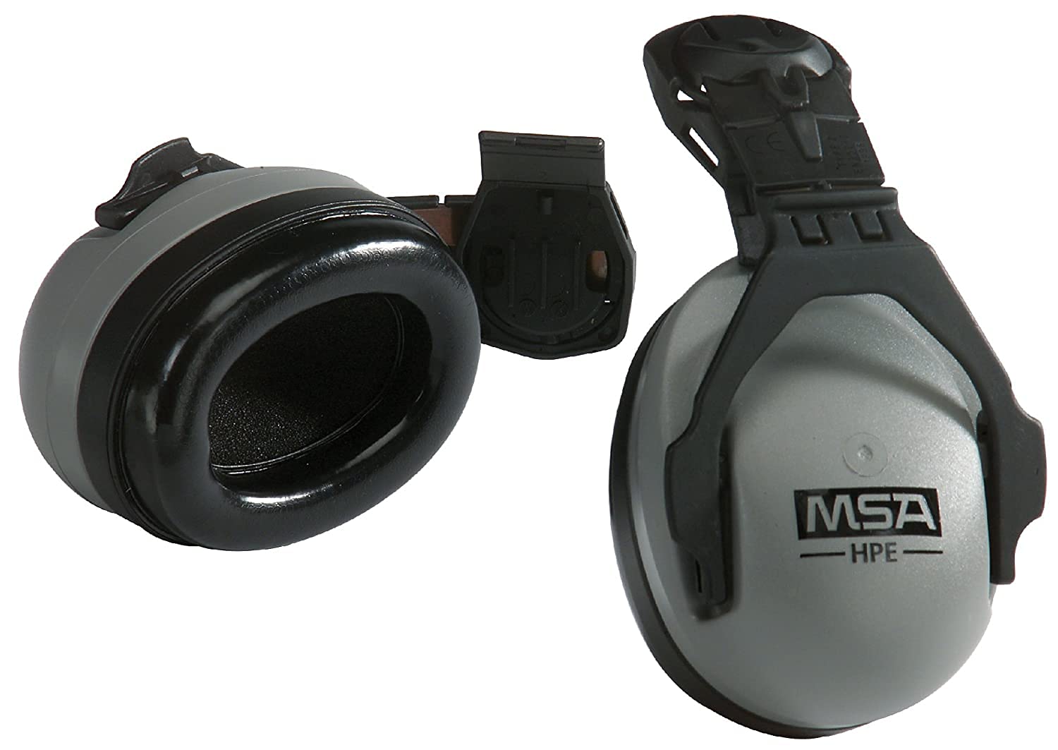 MSA 10061272 SoundControl HPE Cap Model Mounted Hearing Protection, 27 dbA, Fits Slotted Cap Style Hard Hats, Cushioned Ear Pads, Earmuffs Adjustable for Custom Fit, Durable & Comfortable Accessory