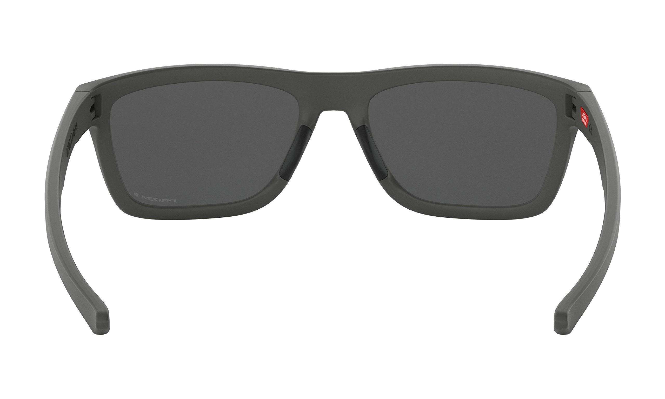 Oakley Men's OO9334 Holston Round Sunglasses, Matte Dark Grey/Prizm Black Polarized, 58 mm