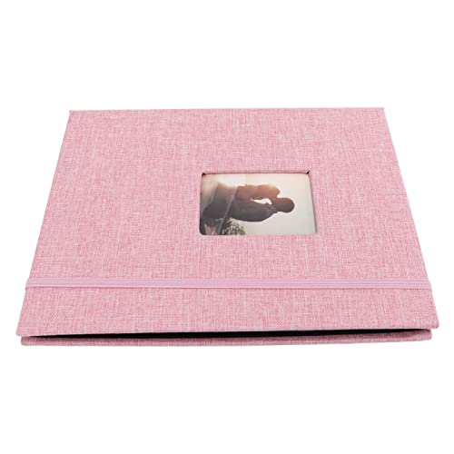 Photo Album, Mini Large Capacity Delicate Lightweight Photo Album for Ticket (pink)