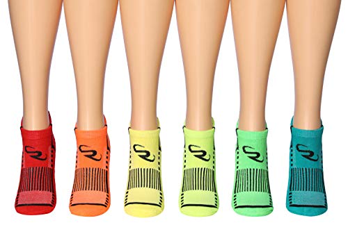 RONNOX Men's 12-Pairs Low Cut Running & Athletic Performance Tab Socks Medium/Large MRLT16-AB-ML