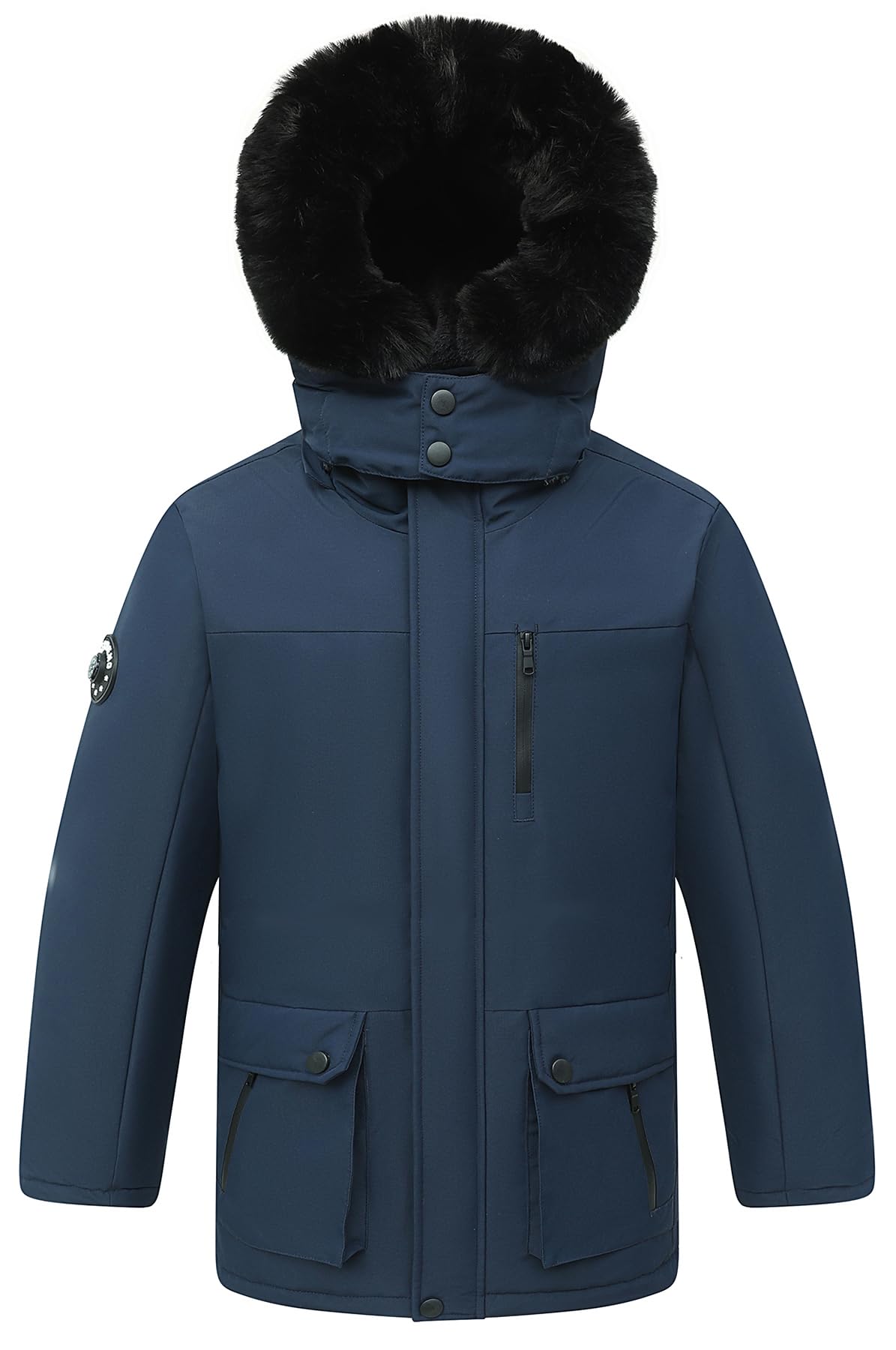 MOERDENG Kid's Waterproof Ski Jacket Warm Winter Coat Boy's and Girl's Snowboarding Jackets Outdoor Windbreaker