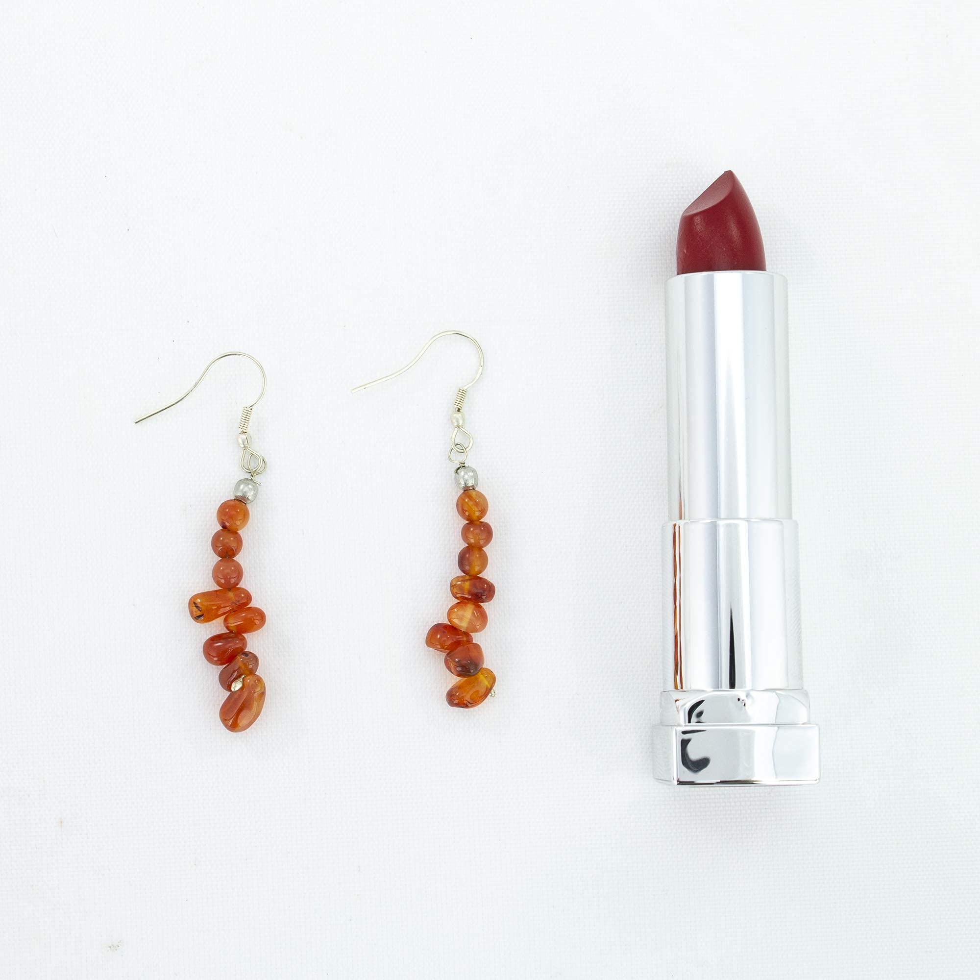 Mystic Self Carnelian Women Dangle Earrings Gemstone Jewelry