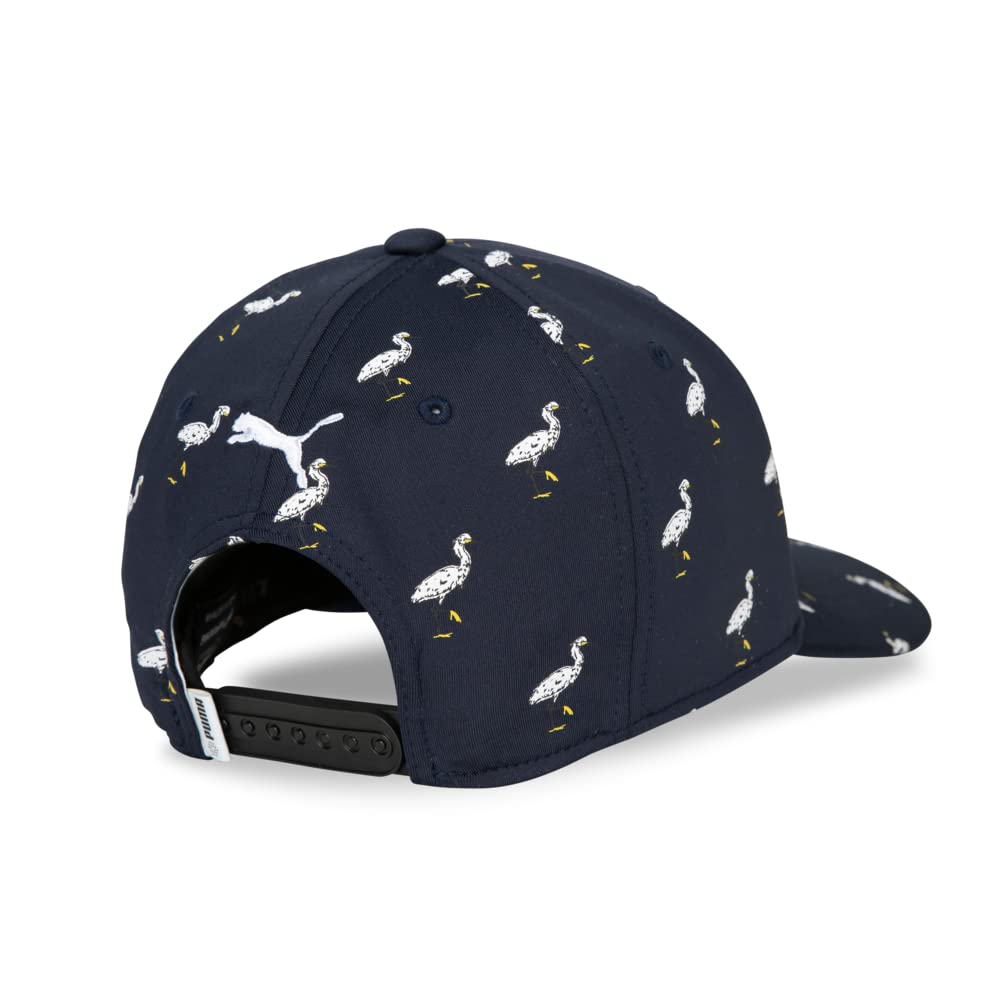 Puma Golf Men's Egrets P Hat, Navy Blazer, One Size