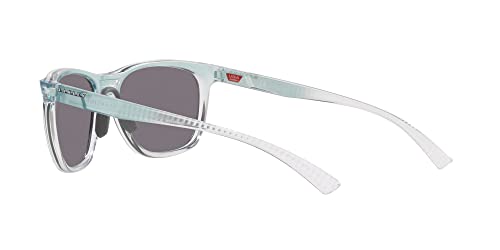 Oakley Women's OO9473 Leadline Square Sunglasses, Blue Ice/Prizm Grey Polarized, 56 mm
