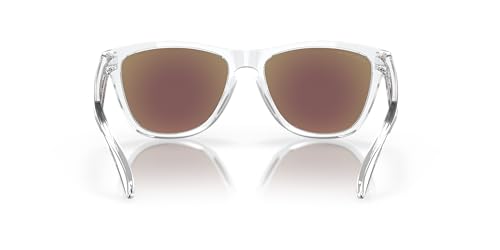 Oakley OO9013 Square Sunglasses, Crystal Clear/Prizm Sapphire, 55 mm
