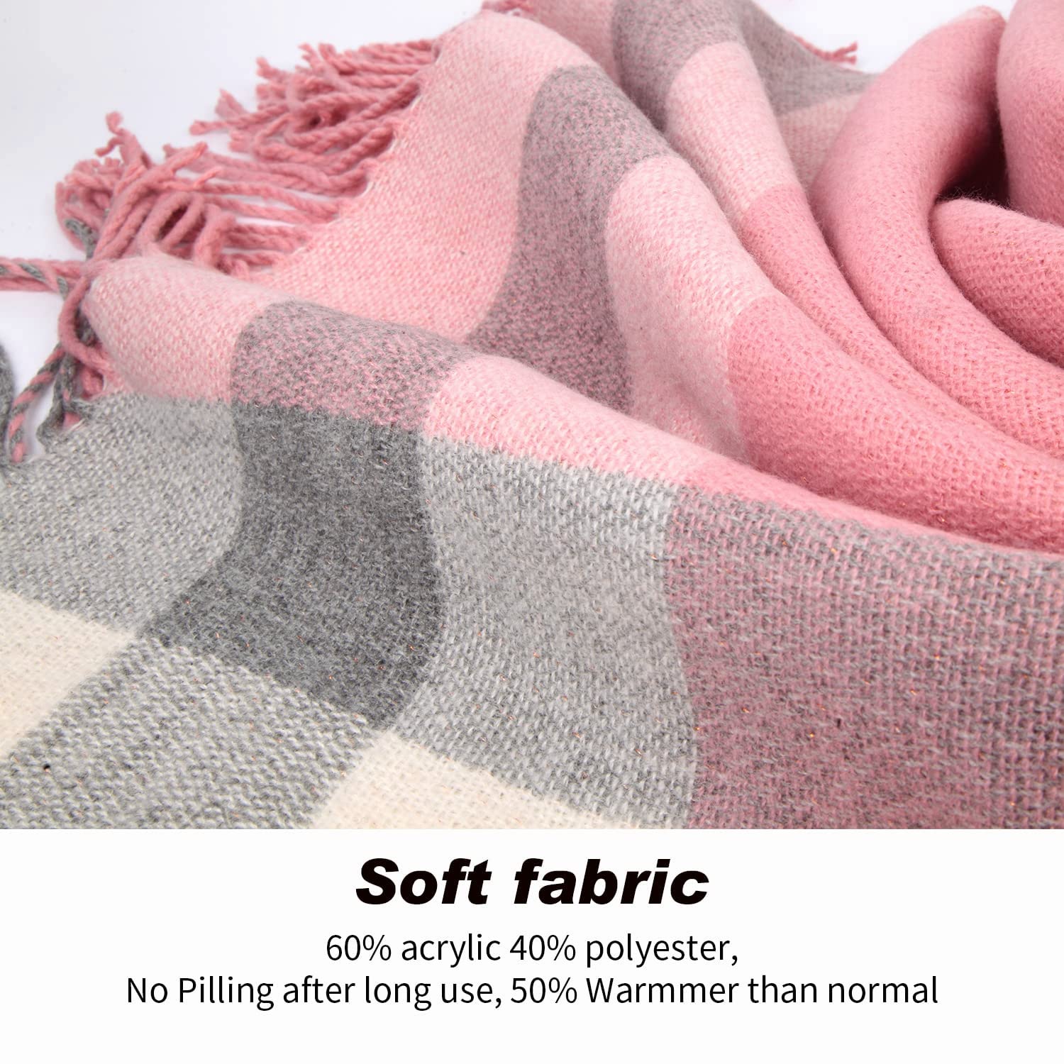 WINUP Women's Shawls Wraps Poncho Sweater Cape Blanket Open Front Scarf Coat for Fall Winter for Women
