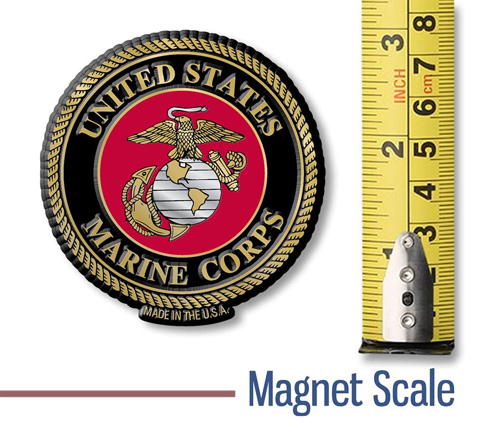 U.S. Marine Corps Seal Magnet by Classic Magnets, Collectible Souvenirs Made in The USA