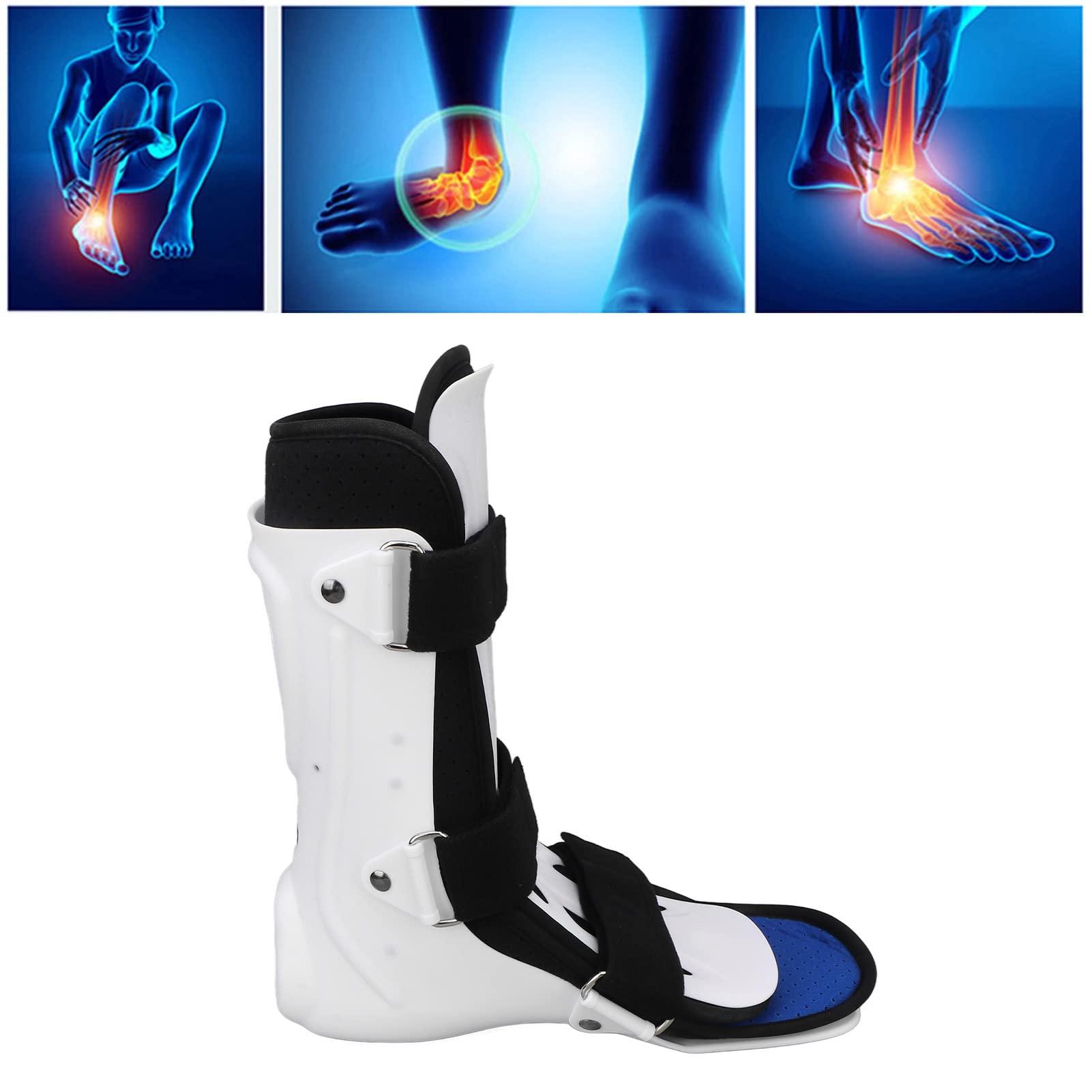 Walking Boot,Breathable Comfortable Ankle SplintAdjustment Foot Drop Support Brace Injury Ankle Support Brace Fracture Boot (Left Foot L)