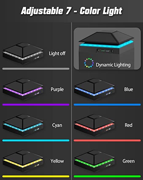 Wall Mount Kit with Cooling Fan for Xbox Series X, Wiilkac 3 Levels Adjustable Speed Cooler Fan System with RGB Light, 4 in 1 Wall Mount Kit for Series X with Two Controller Holders & Headphone Hook