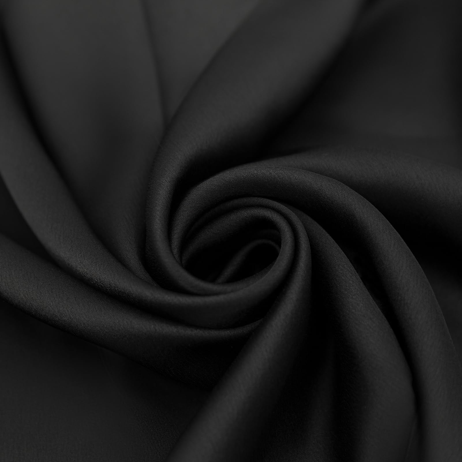 vimate Black Silk Head Scarf, Womens 35โโ Square 100% Mulberry Black Silk Scarf for Hair Wrapping at Night (035-Black)